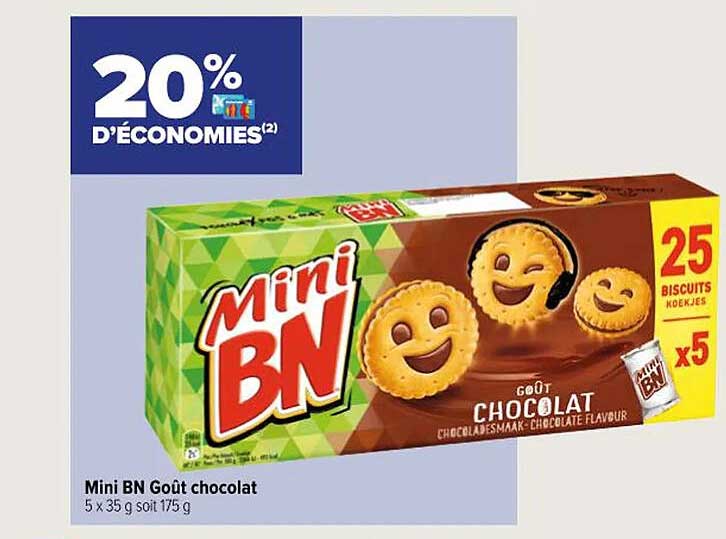 Promo Mini Bn Goût Chocolat chez Carrefour City - iCatalogue.fr
