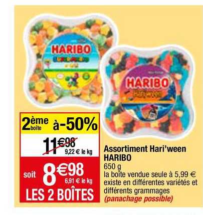 Promo Assortiment Hari'ween Haribo chez Migros France - iCatalogue.fr