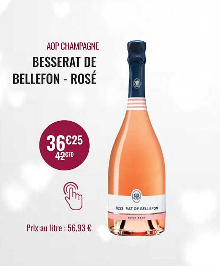 Promo Aop Champagne Besserta De Bellefon - Rosé chez Nicolas ...