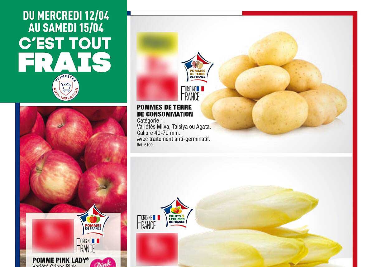 Promo Pommes De Terre De Consommation, Pomme Pink Lady chez Aldi ...