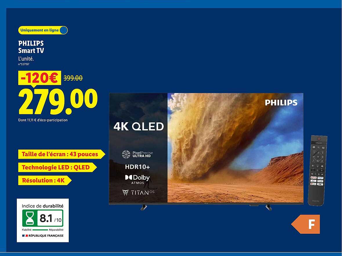 Promo PHILIPS Smart TV chez Lidl - iCatalogue.fr