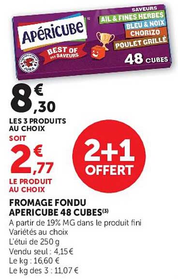Promo Apéricube 48 Cubes chez Super U - iCatalogue.fr