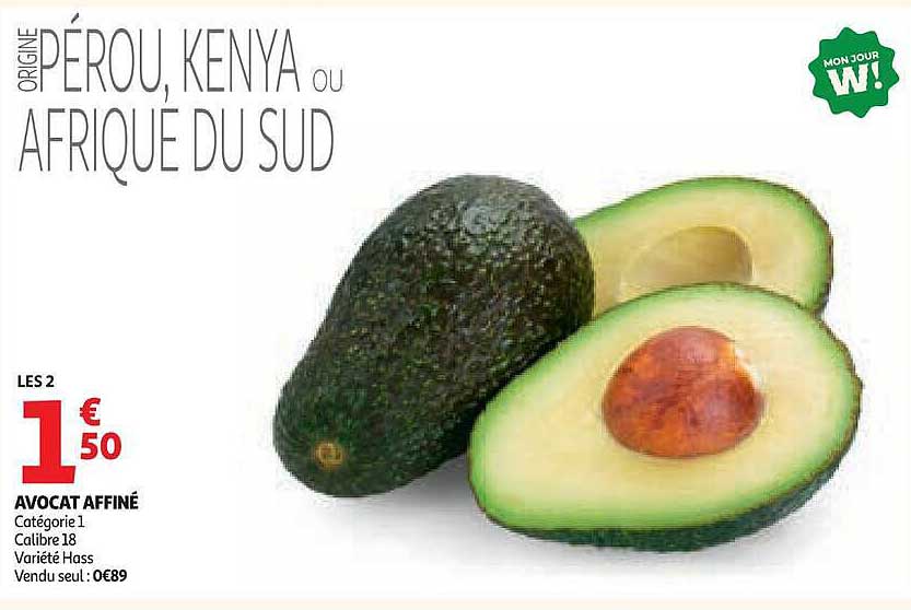 Promo AVOCAT AFFINÉ chez Auchan - iCatalogue.fr