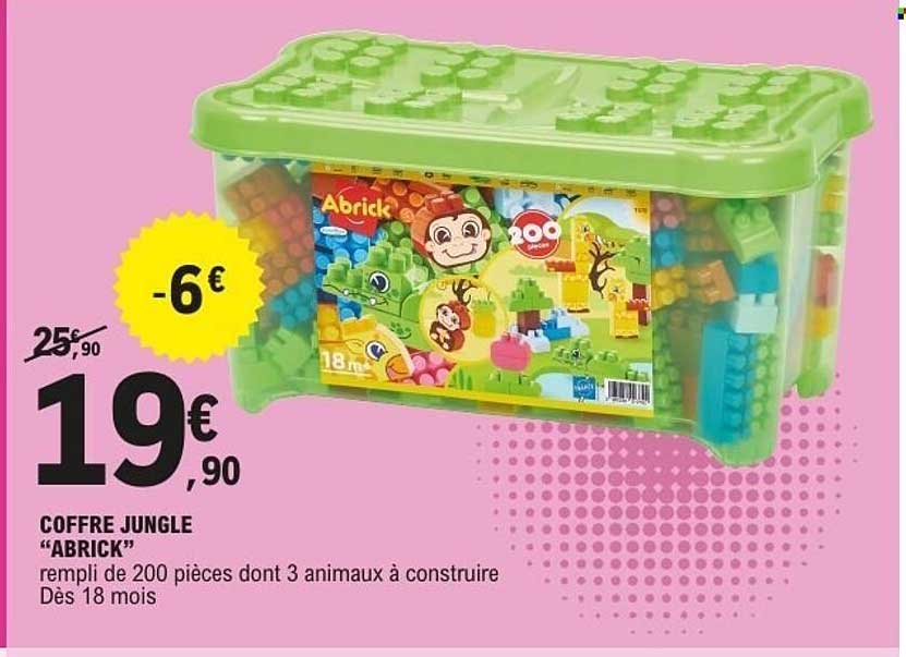 Promo Coffre Jungle "Abrick chez E.Leclerc - iCatalogue.fr