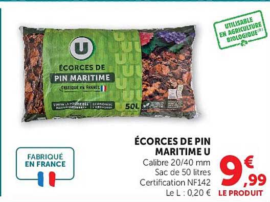 Promo Écorces De Pin Maritime U chez Hyper U - iCatalogue.fr