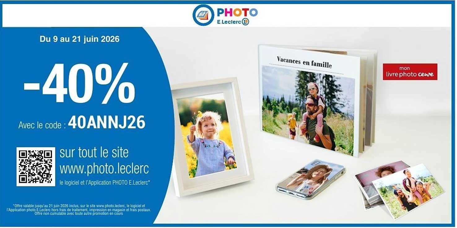 Promo AGFA PHOTO CADRE PHOTO NUMÉRIQUE CONNECTÉ chez E.Leclerc ...