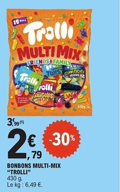 Promo Trolli MULTI-MIX FRIENDS&FAMILY chez E.Leclerc - iCatalogue.fr