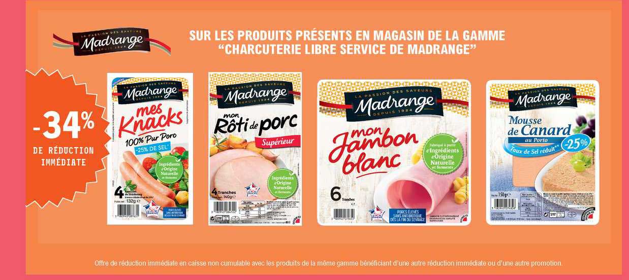 Promo La Gamme "charcuterie Libre Service De Madrange" chez E.Leclerc ...