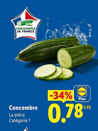 Promo Concombre chez Lidl - iCatalogue.fr