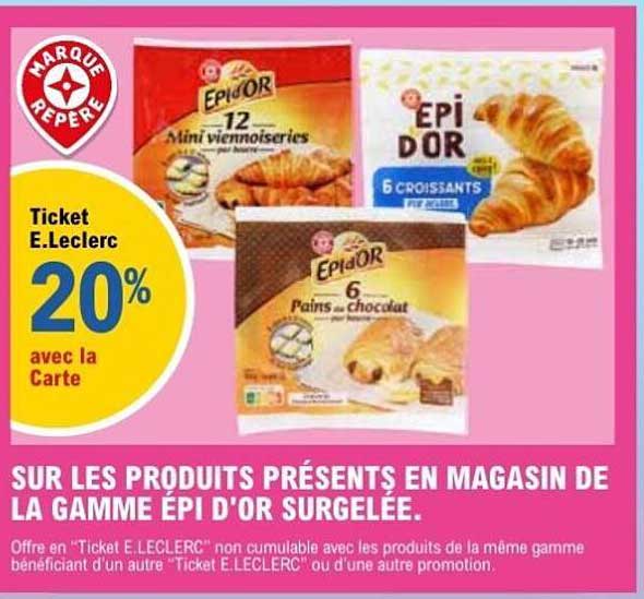 Promo Epi D'Or Surgelée chez E.Leclerc - iCatalogue.fr