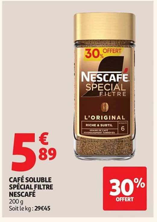Promo NESCAFÉ Café Soluble Spécial Filtre chez Carrefour Market ...