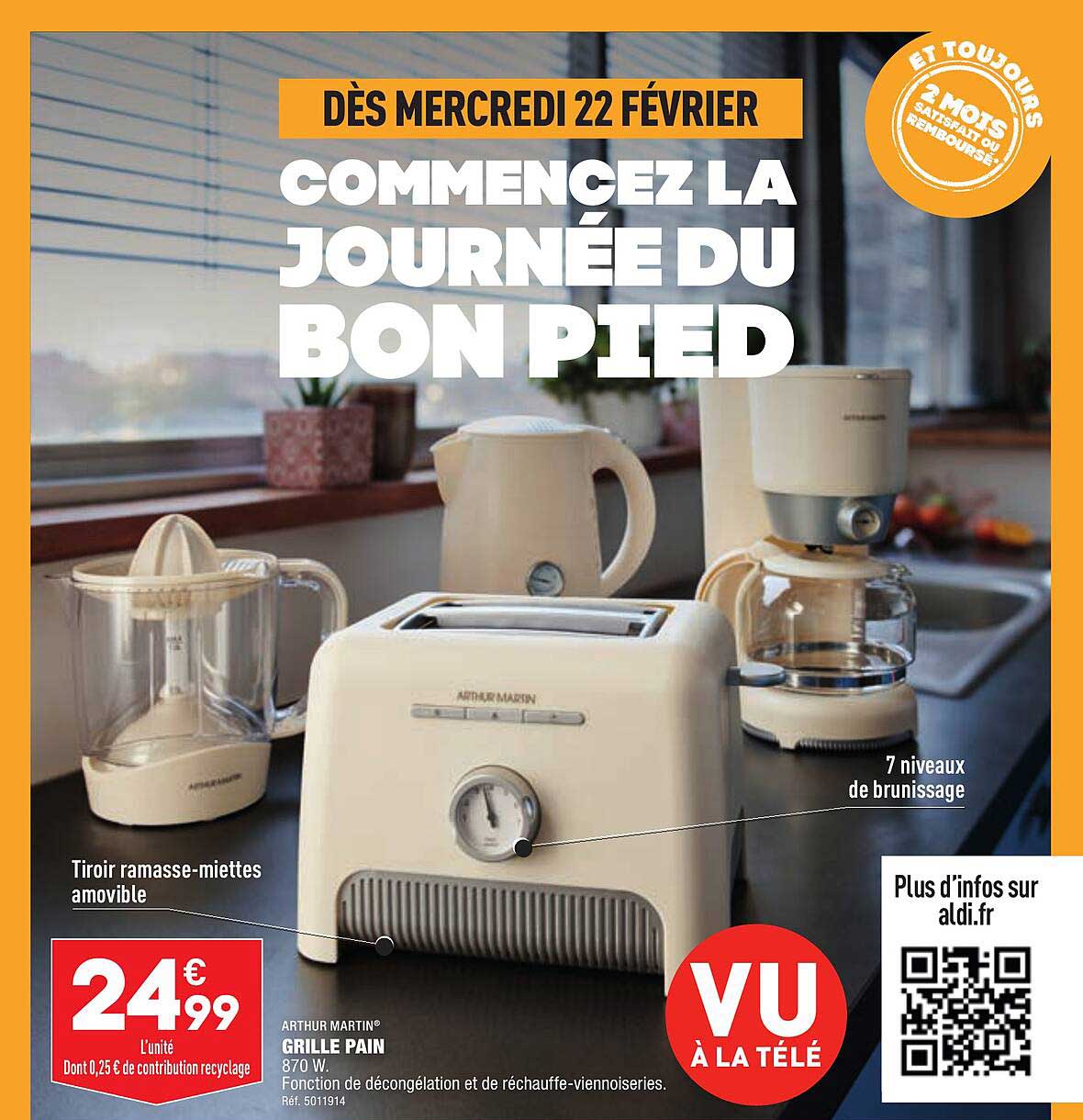Promo Grille Pain Arthur Martin chez Aldi - iCatalogue.fr