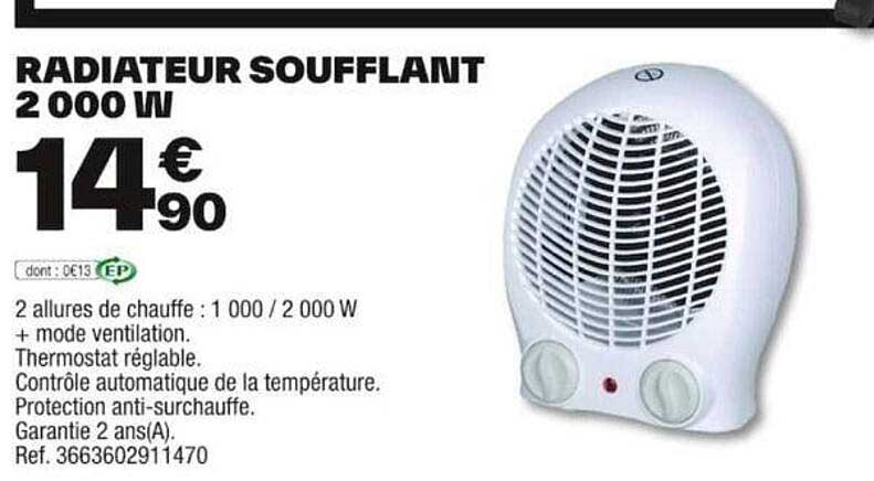 Radiateur Soufflant Brico Dpt