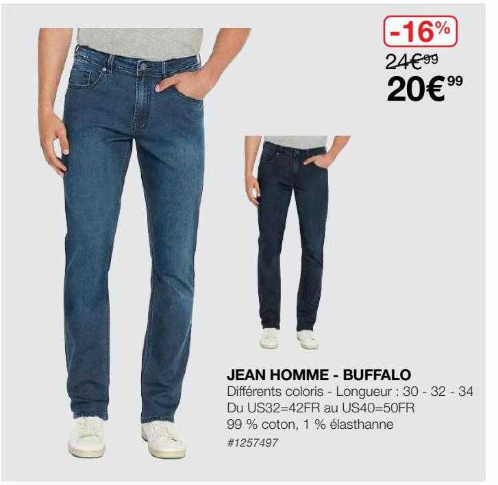 Promo Jean Homme - Buffalo chez Costco - iCatalogue.fr