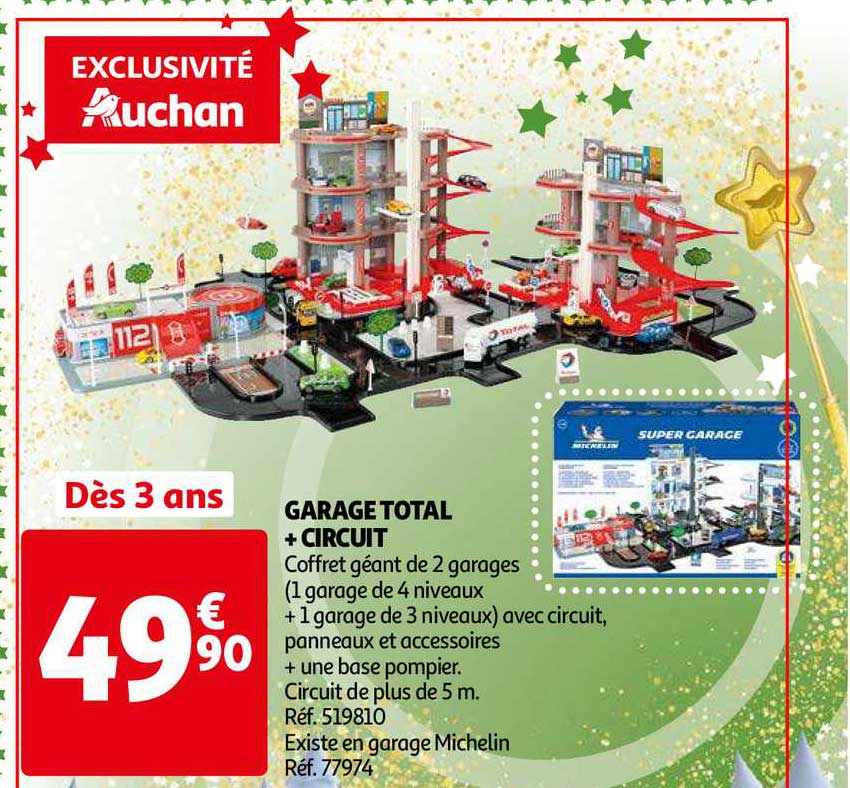 Promo Garage Total + Circuit chez Auchan - iCatalogue.fr