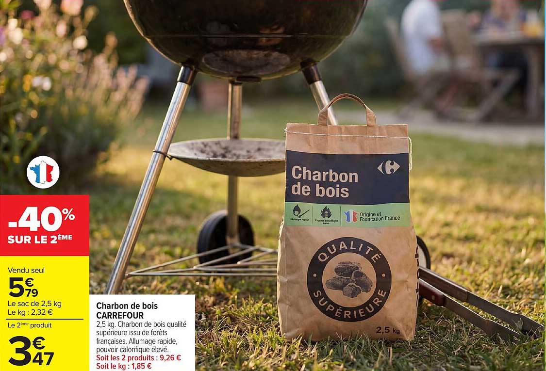 Promo Carrefour Charbon De Bois chez Carrefour - iCatalogue.fr