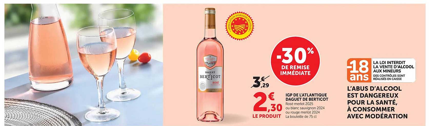 Promo Daguet De Berticot Rosé chez Super U - iCatalogue.fr