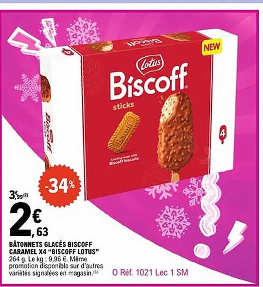Promo Lotus Biscoff Sticks chez E.Leclerc - iCatalogue.fr