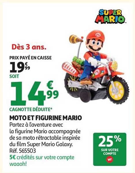 Promo MOTO ET FIGURINE MARIO chez Auchan - iCatalogue.fr