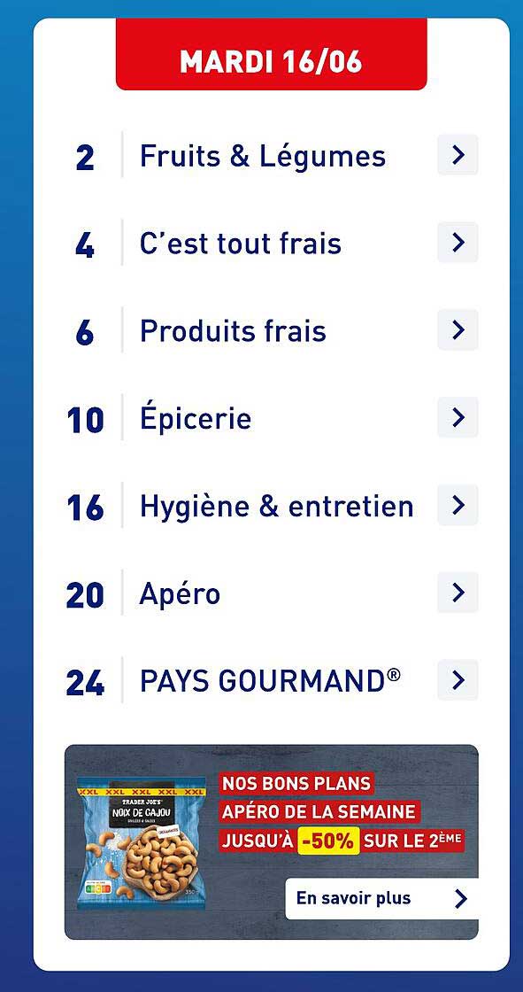 Promo NOS BONS PLANS APÉRO DE LA SEMAINE chez Aldi - iCatalogue.fr