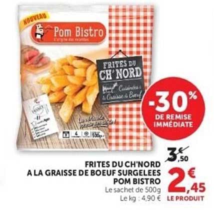 Promo Pom Bistro Frites Du Ch'Nord chez Hyper U - iCatalogue.fr
