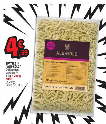 Promo Spätzle "alb-gold" chez E.Leclerc - iCatalogue.fr