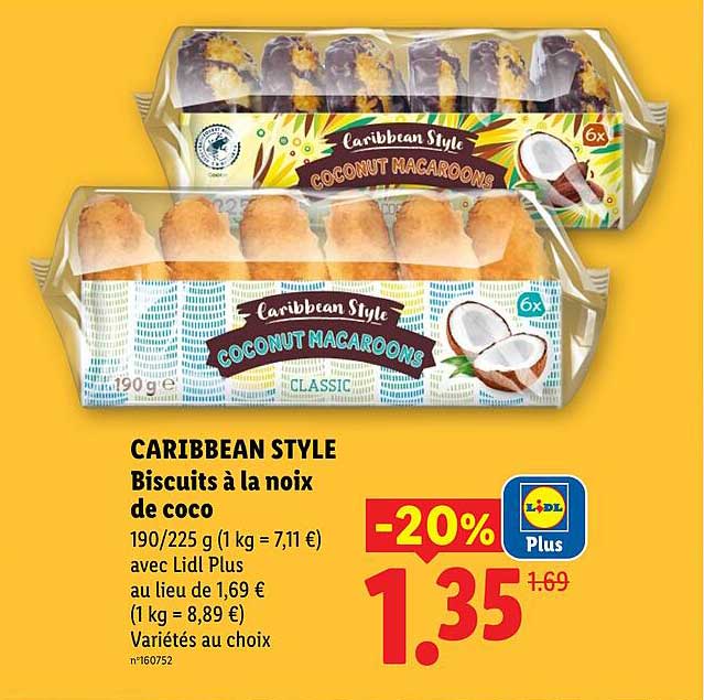 Promo Caribbean Style Eau De Coco chez Lidl - iCatalogue.fr