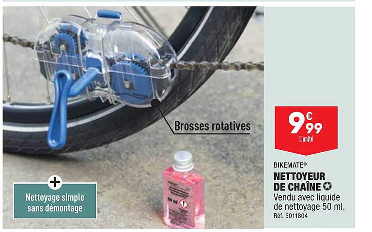 Promo Nettoyeur De Chaîne Bikemate chez Aldi - iCatalogue.fr
