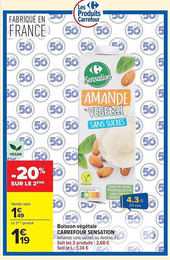 Promo CARREFOUR SENSATION chez Carrefour Market - iCatalogue.fr