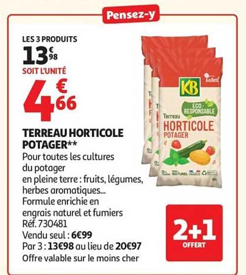 Promo Terreau Universel Ecloz 60 L chez Gamm vert - iCatalogue.fr