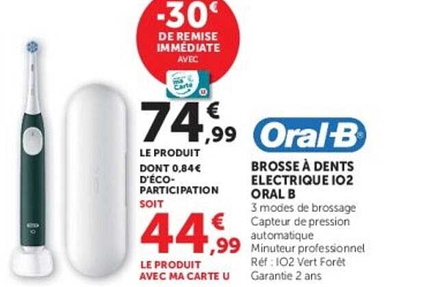 Promo Oral-B Brosse à Dent électrique chez E.Leclerc - iCatalogue.fr