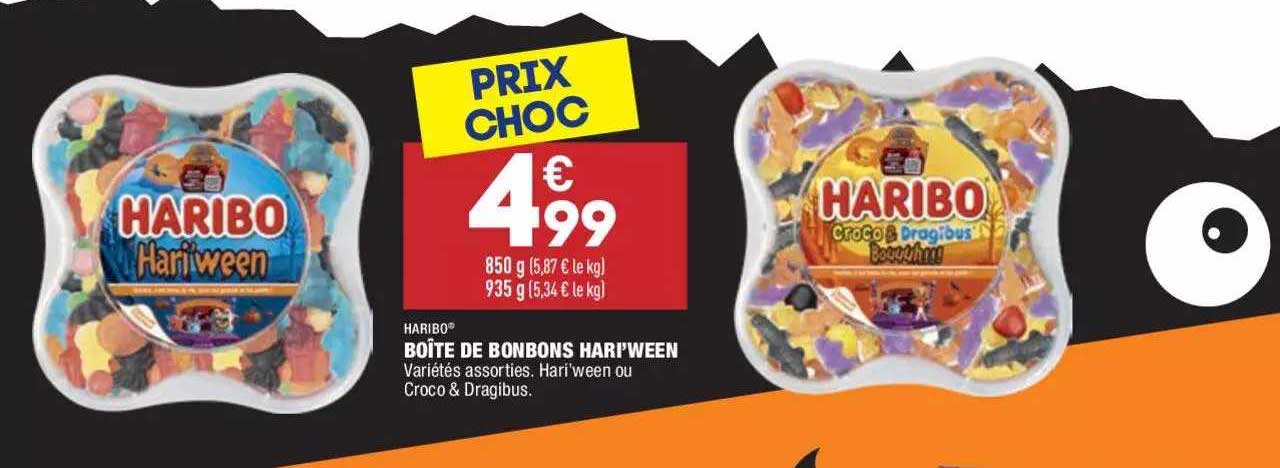 Promo Boîte De Bonbons Hari'ween Haribo® chez Aldi - iCatalogue.fr
