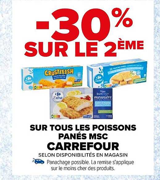Promo Les Poissons Panés Msc Carrefour chez Carrefour - iCatalogue.fr