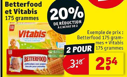 Promo Betterfood Et Vitabis chez Kruidvat - iCatalogue.fr