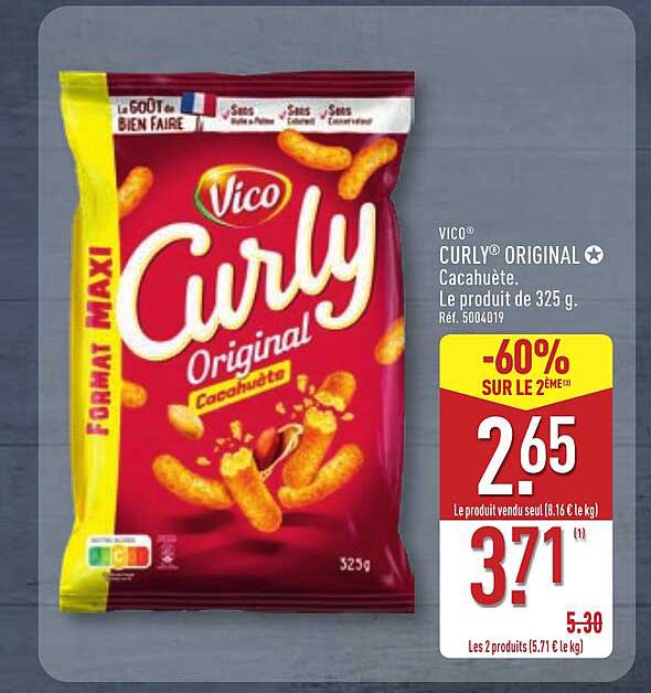 Promo Vico Curly Original chez Aldi - iCatalogue.fr