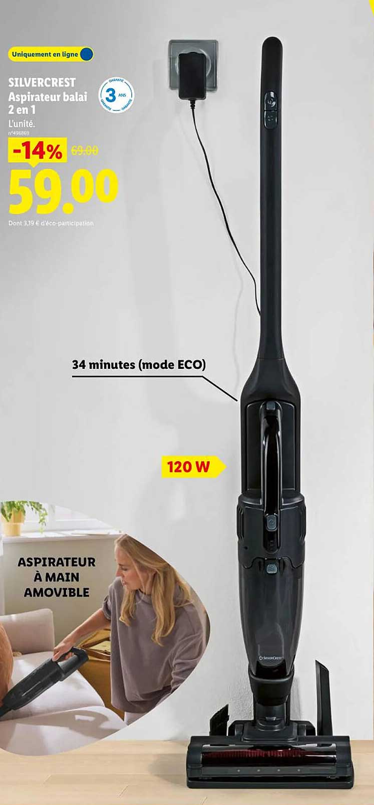 Lidl Aspirateur Balai