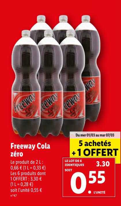 Promo Freeway Cola Zéro chez Lidl - iCatalogue.fr