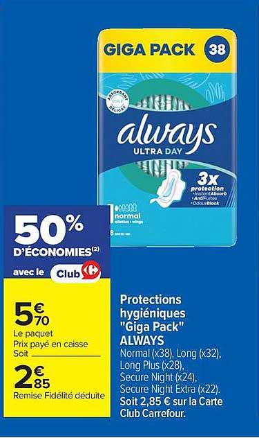 Promo Always Ultra Day chez Carrefour - iCatalogue.fr