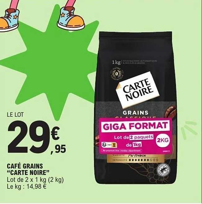 Promo Carte Noire Grains chez E.Leclerc - iCatalogue.fr