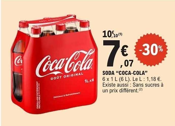 Promo Coca-Cola Gout Original chez E.Leclerc - iCatalogue.fr