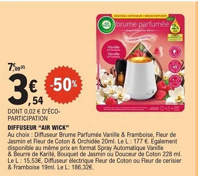 Promo Diffuseur Air Wick chez E.Leclerc - iCatalogue.fr