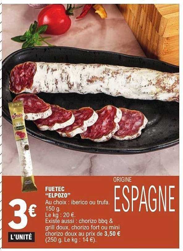 Promo Elpozo FUETEC chez E.Leclerc - iCatalogue.fr