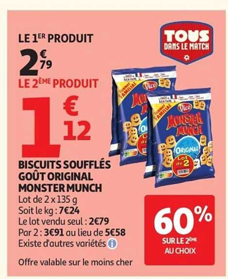 Promo Monster Munch chez Auchan - iCatalogue.fr