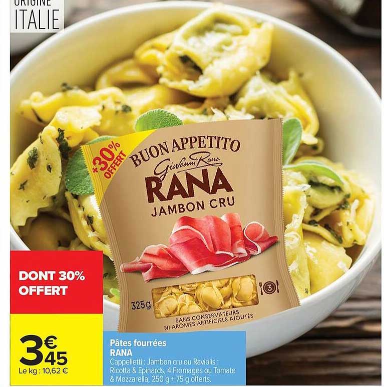 Promo RANA JAMBON CRU chez Carrefour - iCatalogue.fr