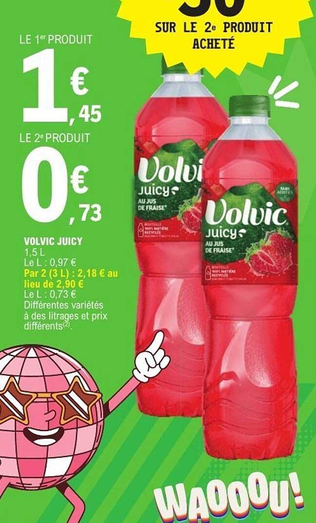 Promo Volvic Juicy chez E.Leclerc - iCatalogue.fr