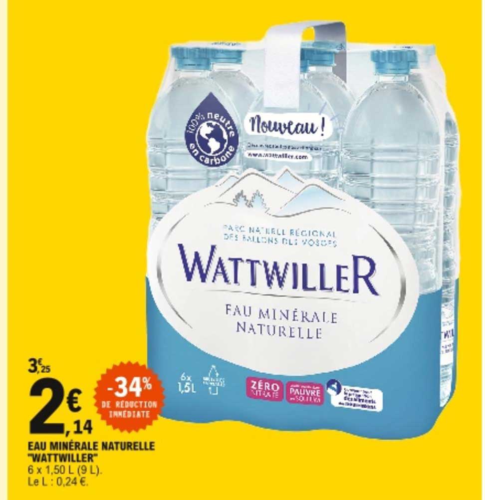 Promo Eau Minérale Naturelle "wattwiller" chez E.Leclerc - iCatalogue.fr
