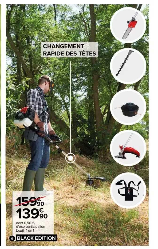 Promo Outil 4 En 1 Black édition chez Carrefour Market - iCatalogue.fr