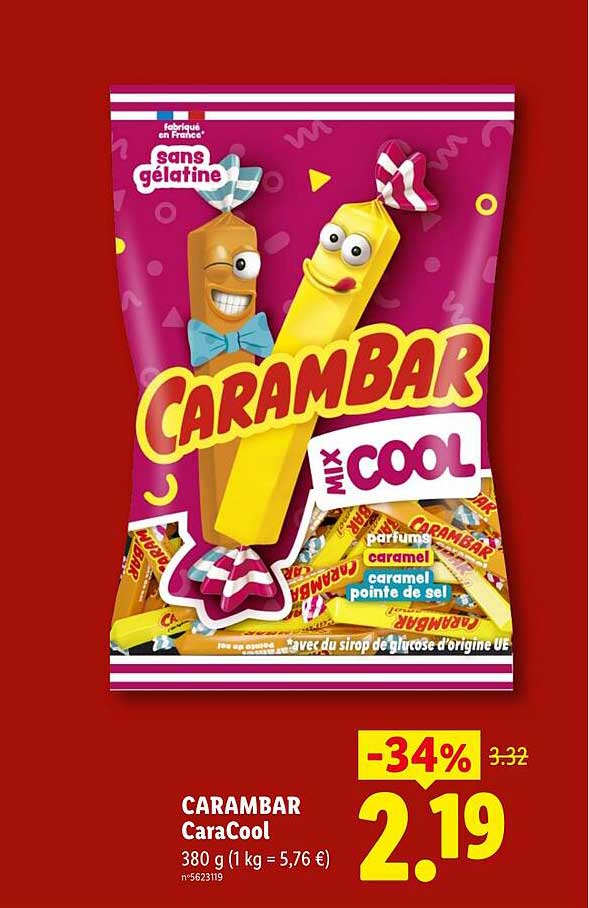 Promo CARAMBAR MIX COOL chez Auchan - iCatalogue.fr