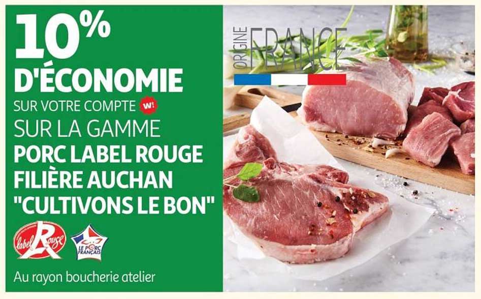 Promo Terrine De Campagne Label Rouge Filière Auchan Cultivons Le Bon ...