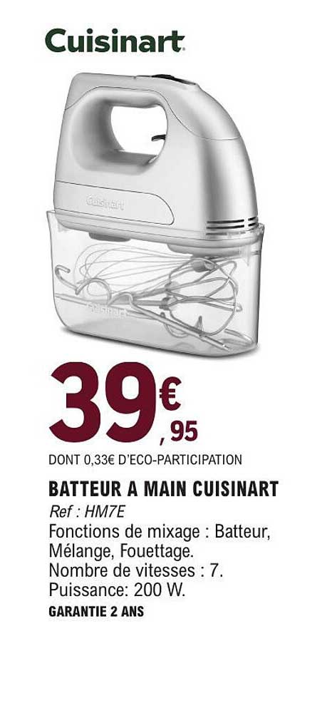 Promo HACHOIR CUISINART chez E.Leclerc - iCatalogue.fr